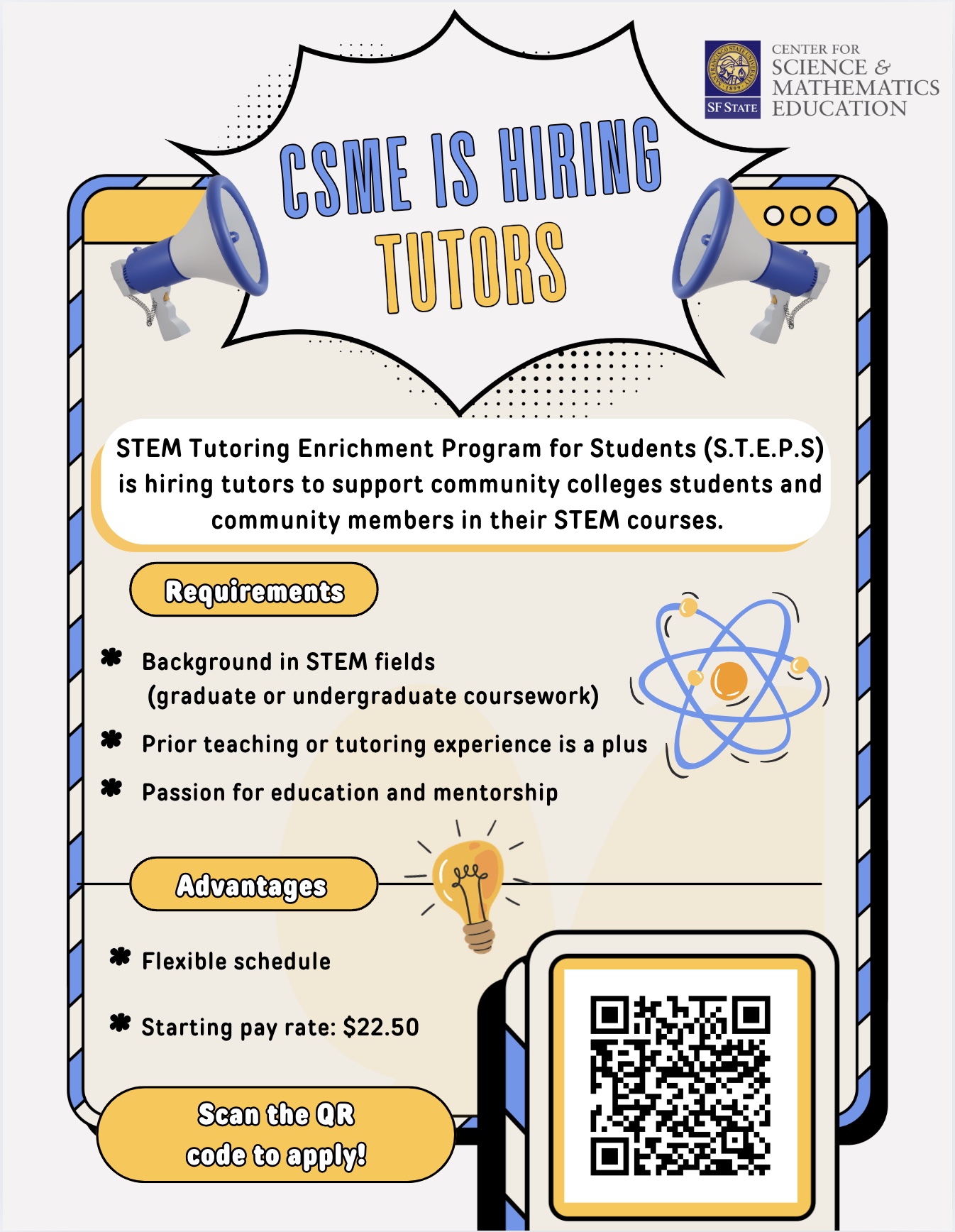 STEM Tutoring Enrichment Program for Students (STEPS) | Center for Science and Mathematics Education